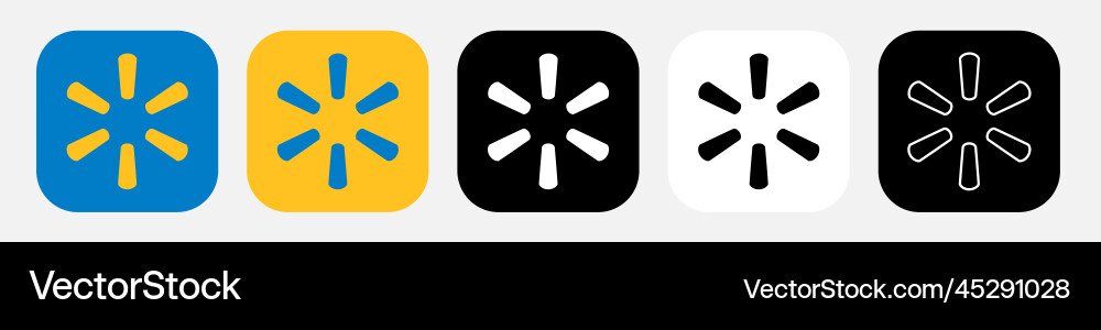 App icon walmart Royalty Free Vector Image - VectorStock