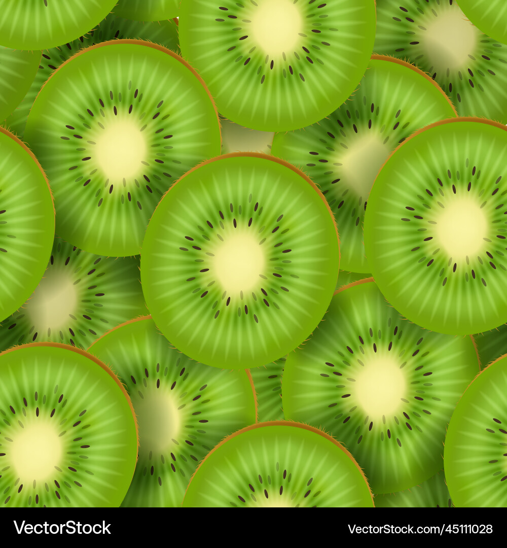 Kiwi seamless pattern Royalty Free Vector Image