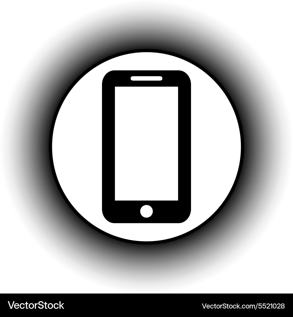 Phone button Royalty Free Vector Image - VectorStock