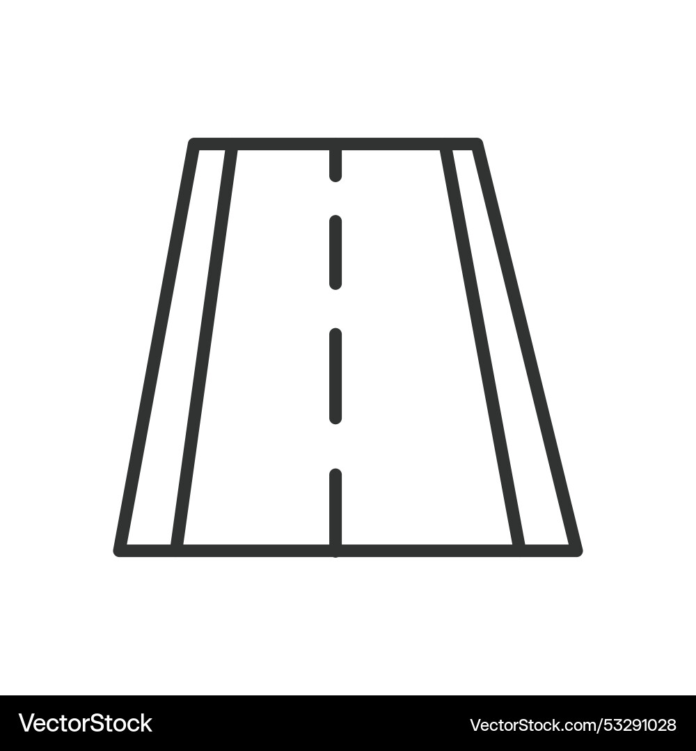 Road in line design street highway pathway Vector Image