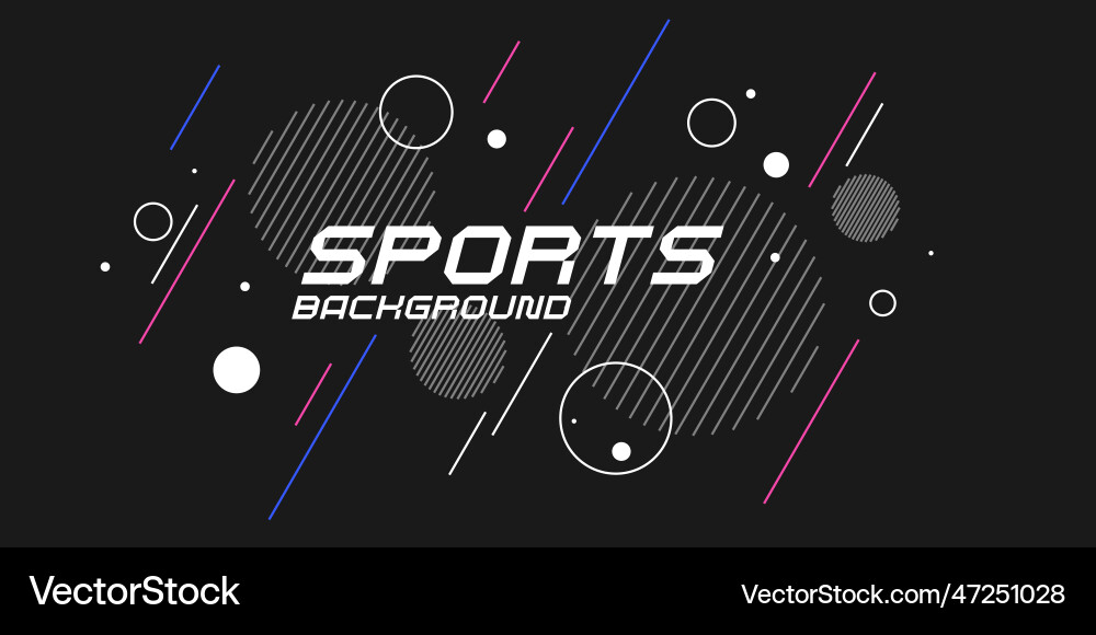 Sports poster abstract background with dynamic Vector Image
