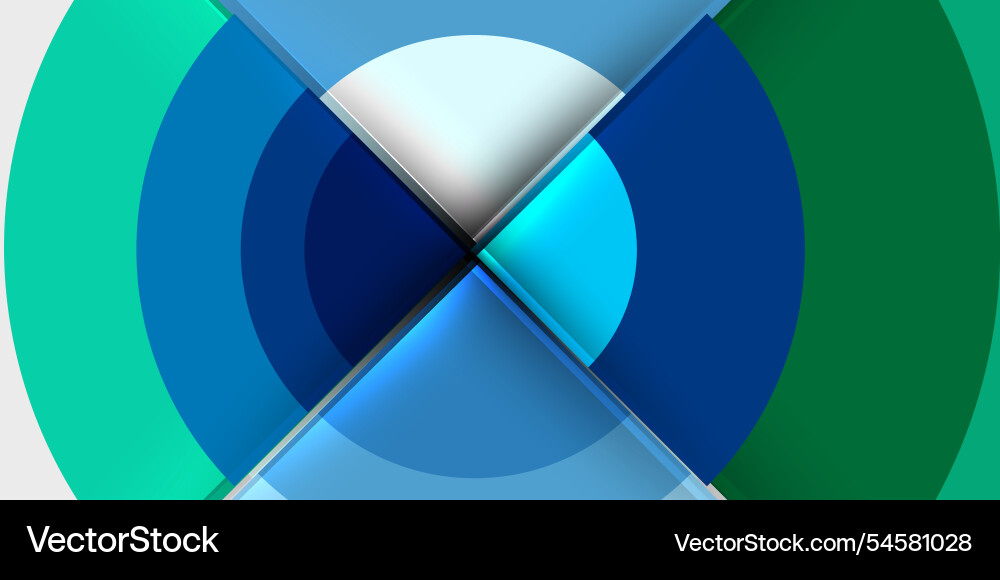 Techno circles and semi Royalty Free Vector Image