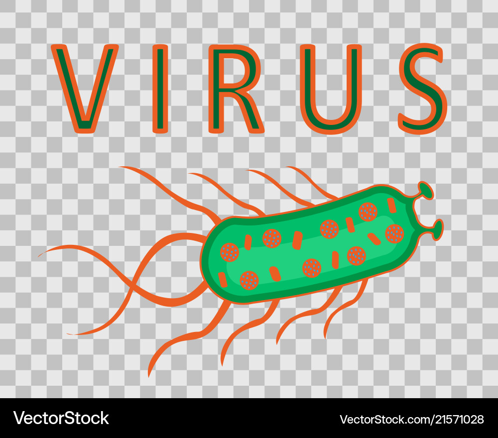 Virus set isolated Royalty Free Vector Image - VectorStock