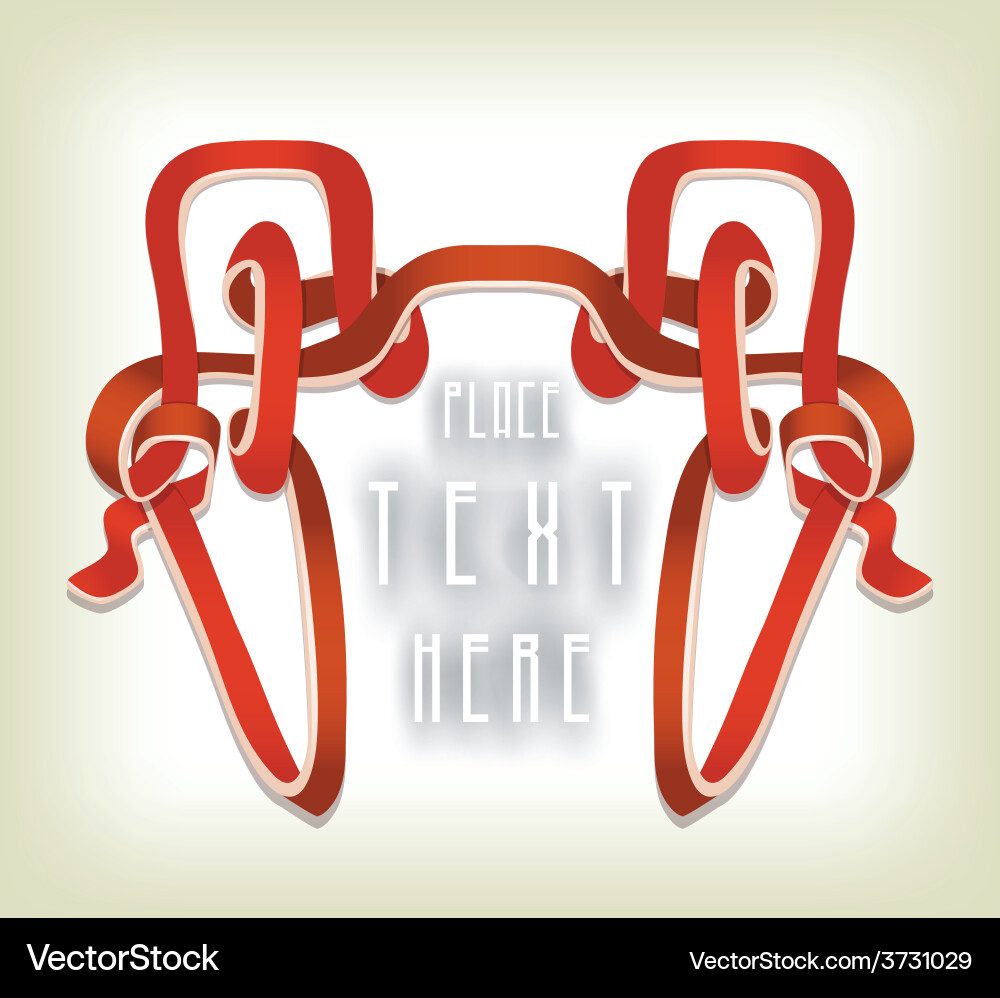 Red ribbon Royalty Free Vector Image - VectorStock