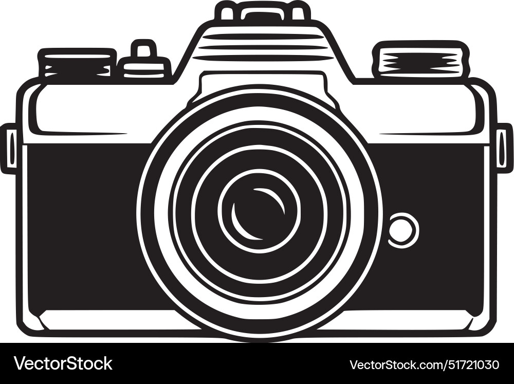 Camera - high quality logo ideal for t-shirt Vector Image