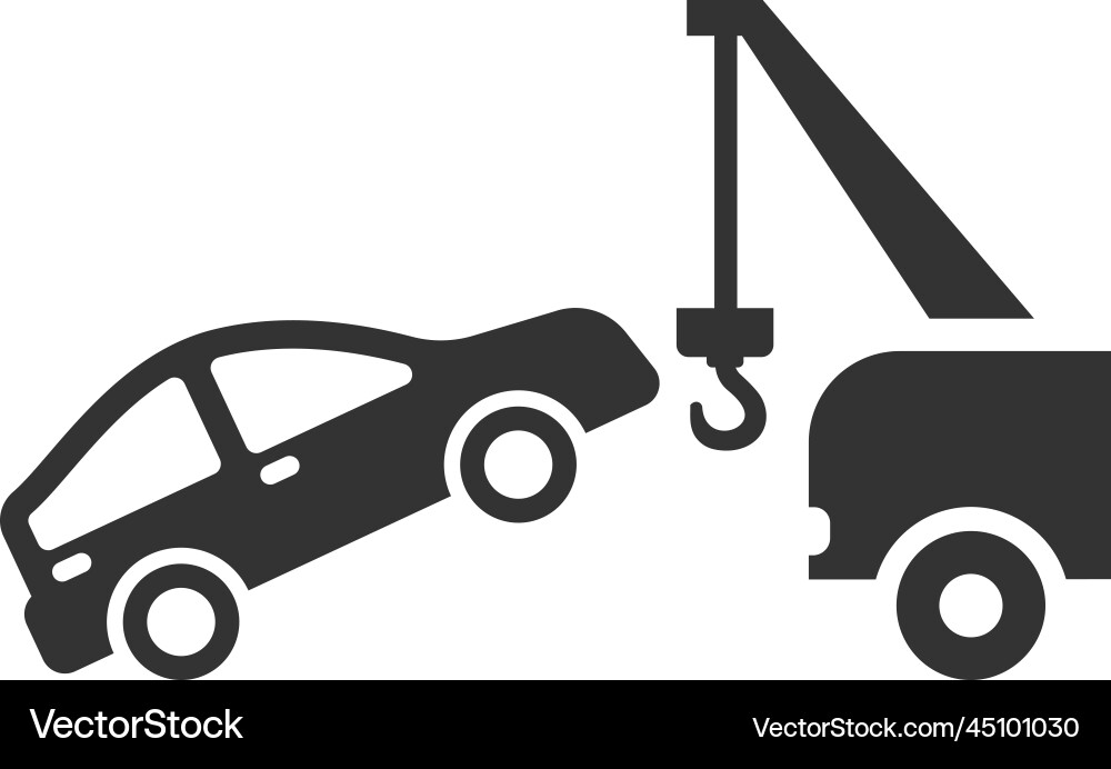 Car towing icon Royalty Free Vector Image - VectorStock
