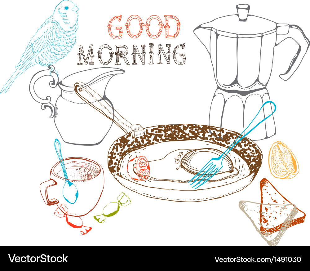 Good morning background Royalty Free Vector Image
