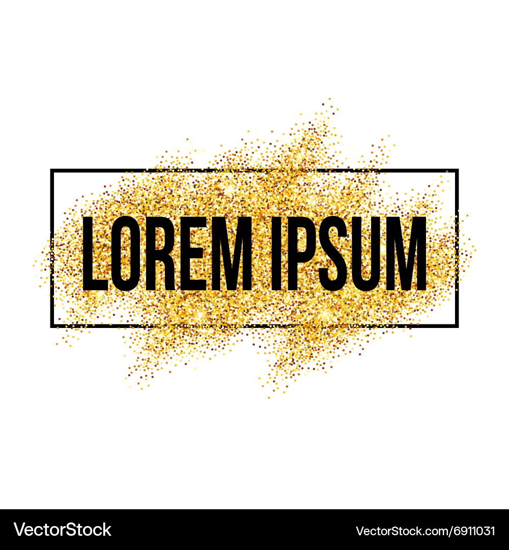 Gold sparkle glittering background Royalty Free Vector Image