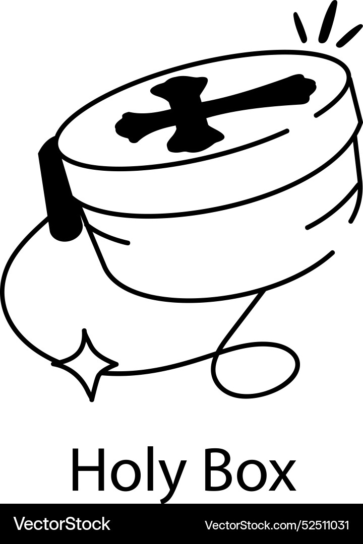 Holy box Royalty Free Vector Image - VectorStock