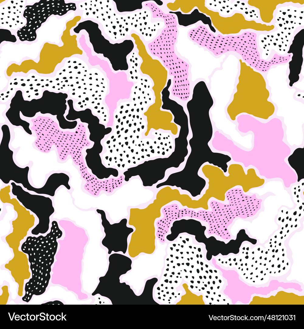 Seamless artistic texture with hand drawn abstract