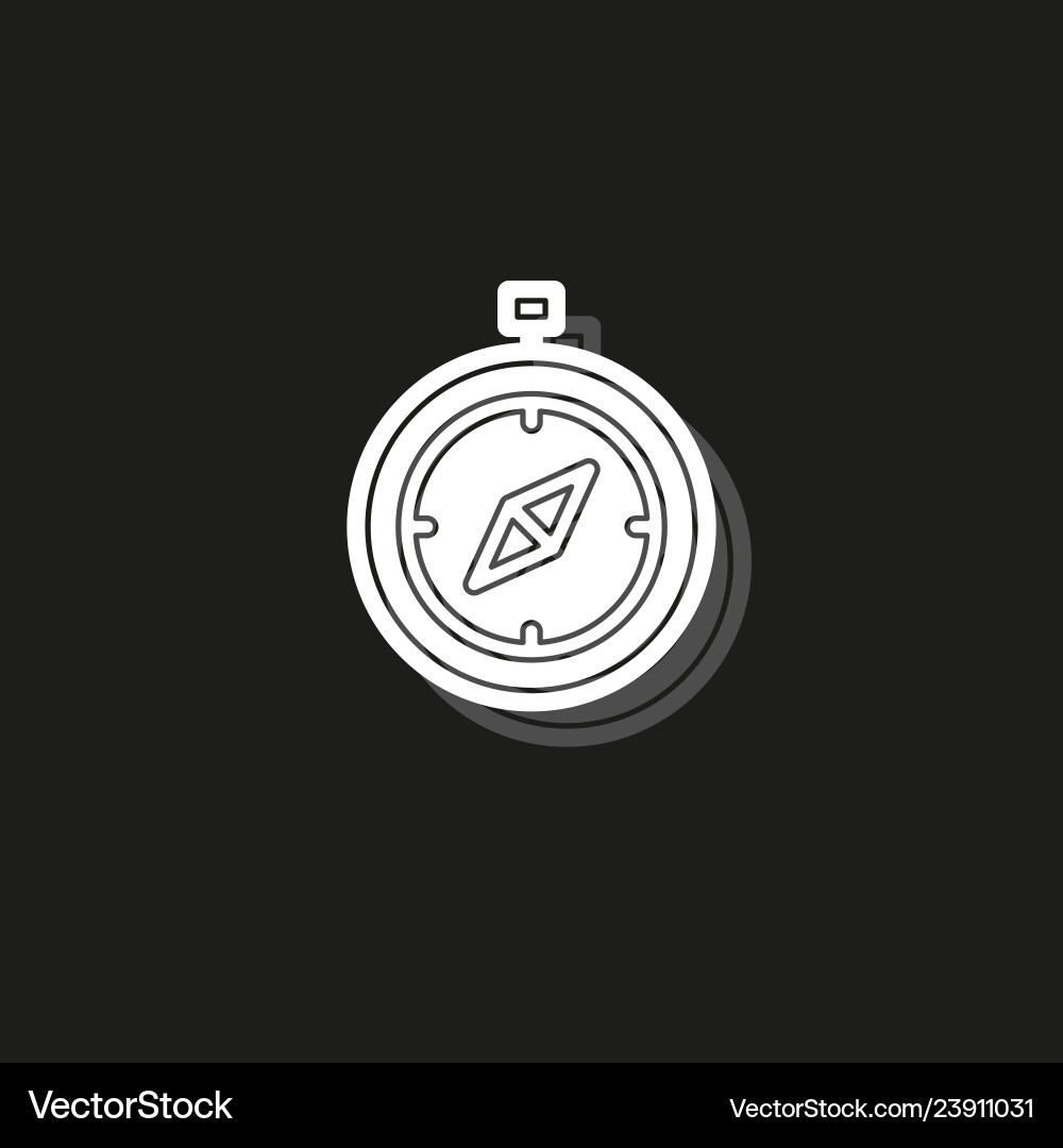 Simple compass icon Royalty Free Vector Image - VectorStock