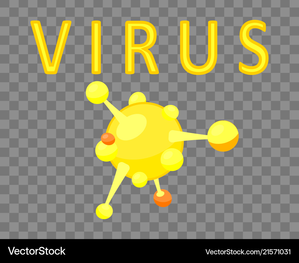 Virus set isolated Royalty Free Vector Image - VectorStock