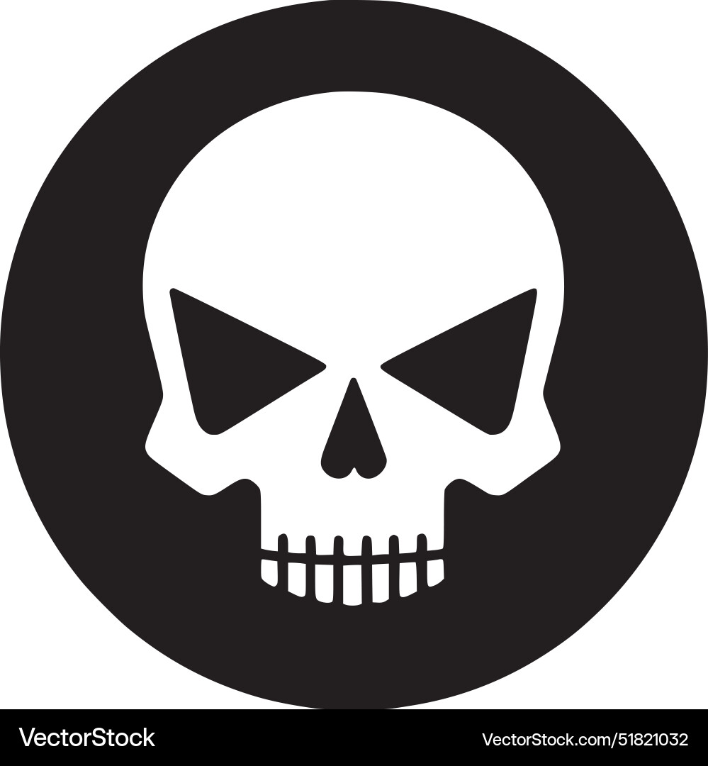 Death - black and white isolated icon Royalty Free Vector