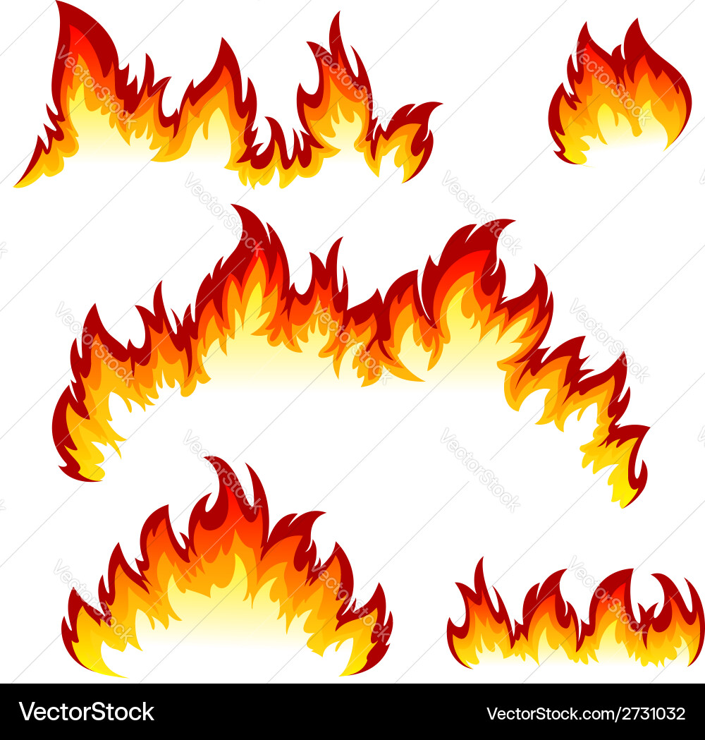 Flames Royalty Free Vector Image - VectorStock