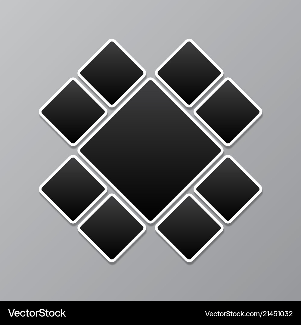 Retro Photo Collage Template Royalty Free Vector Image