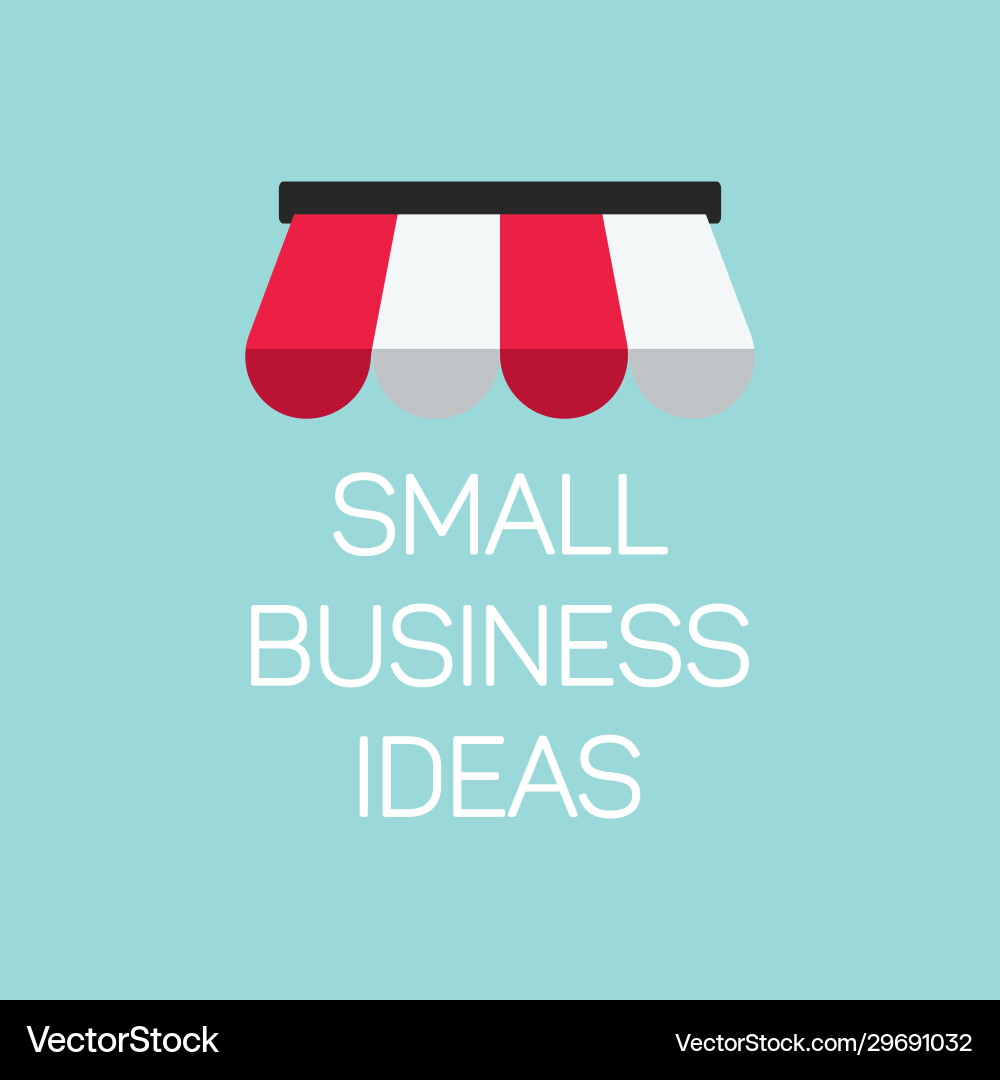 Small Business Shop Banner Royalty Free Vector Image