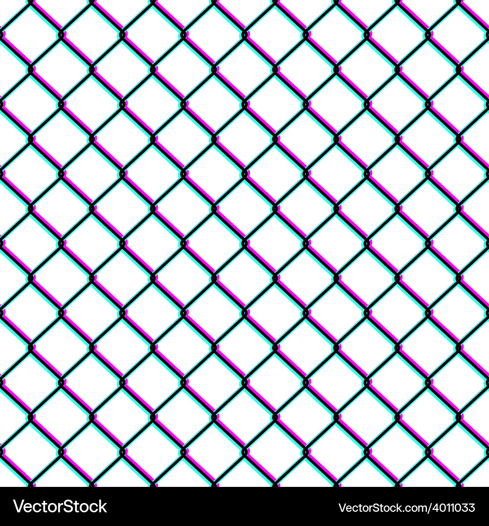 Chain-link fence seamless pattern Royalty Free Vector Image