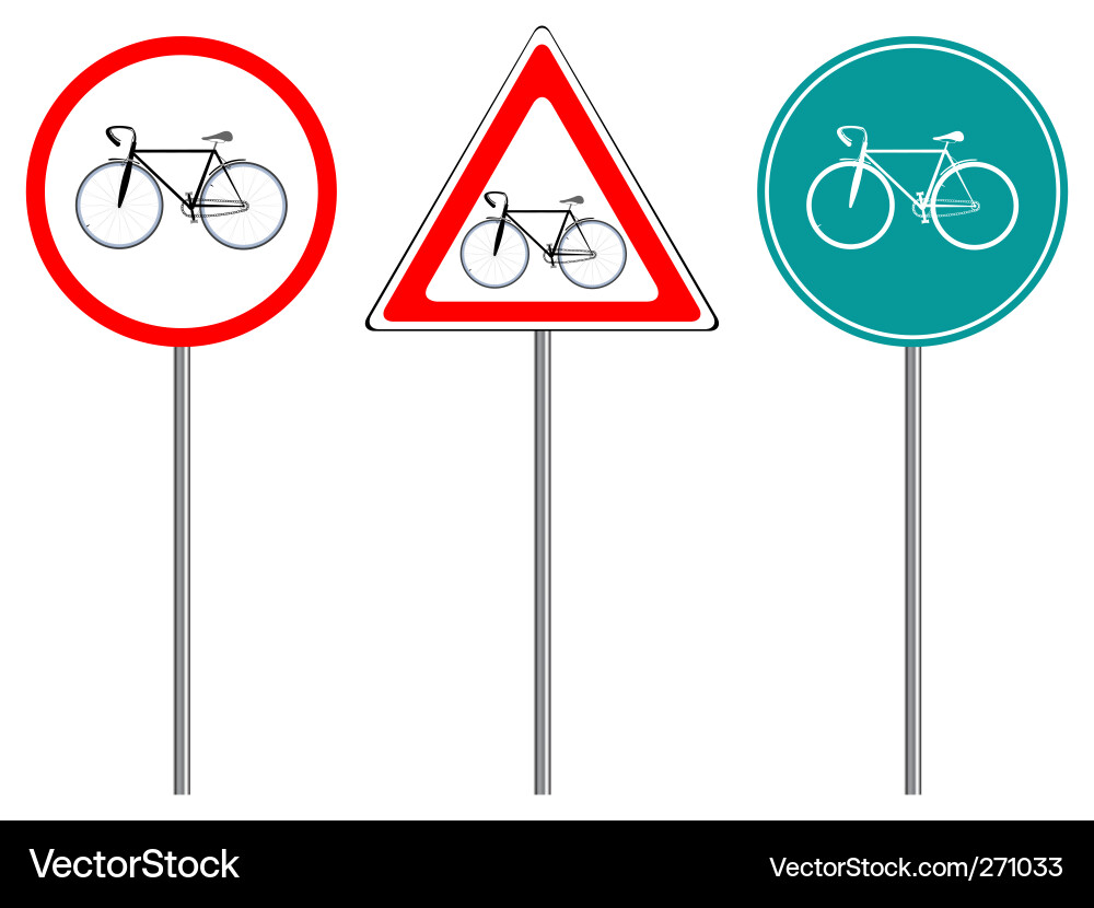 Traffic signs Royalty Free Vector Image - VectorStock