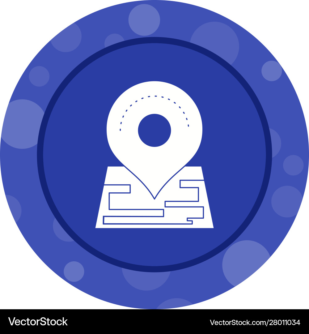 Beautiful mark place on map glyph icon Royalty Free Vector