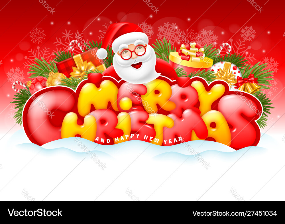 Merry Christmas Celebration – Royalty-Free Vector | VectorStock