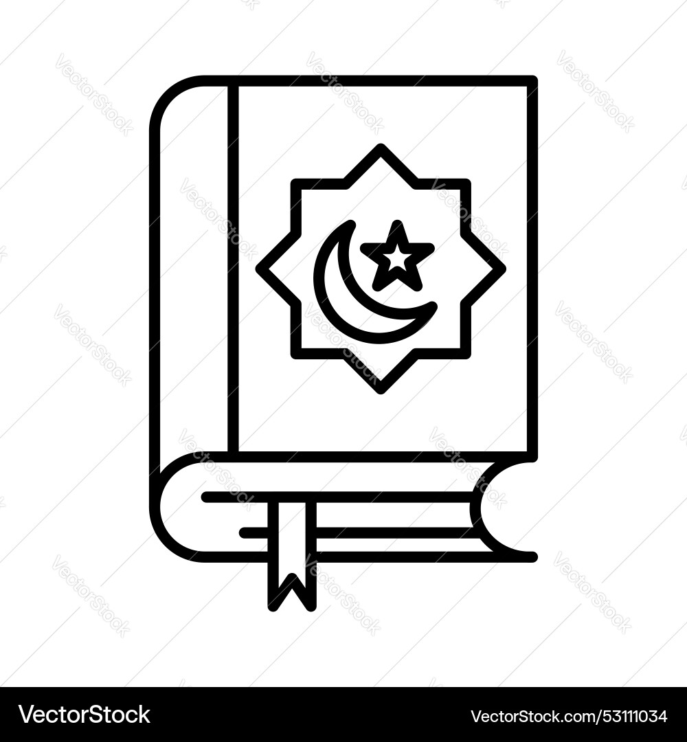 Quran book icon Royalty Free Vector Image - VectorStock