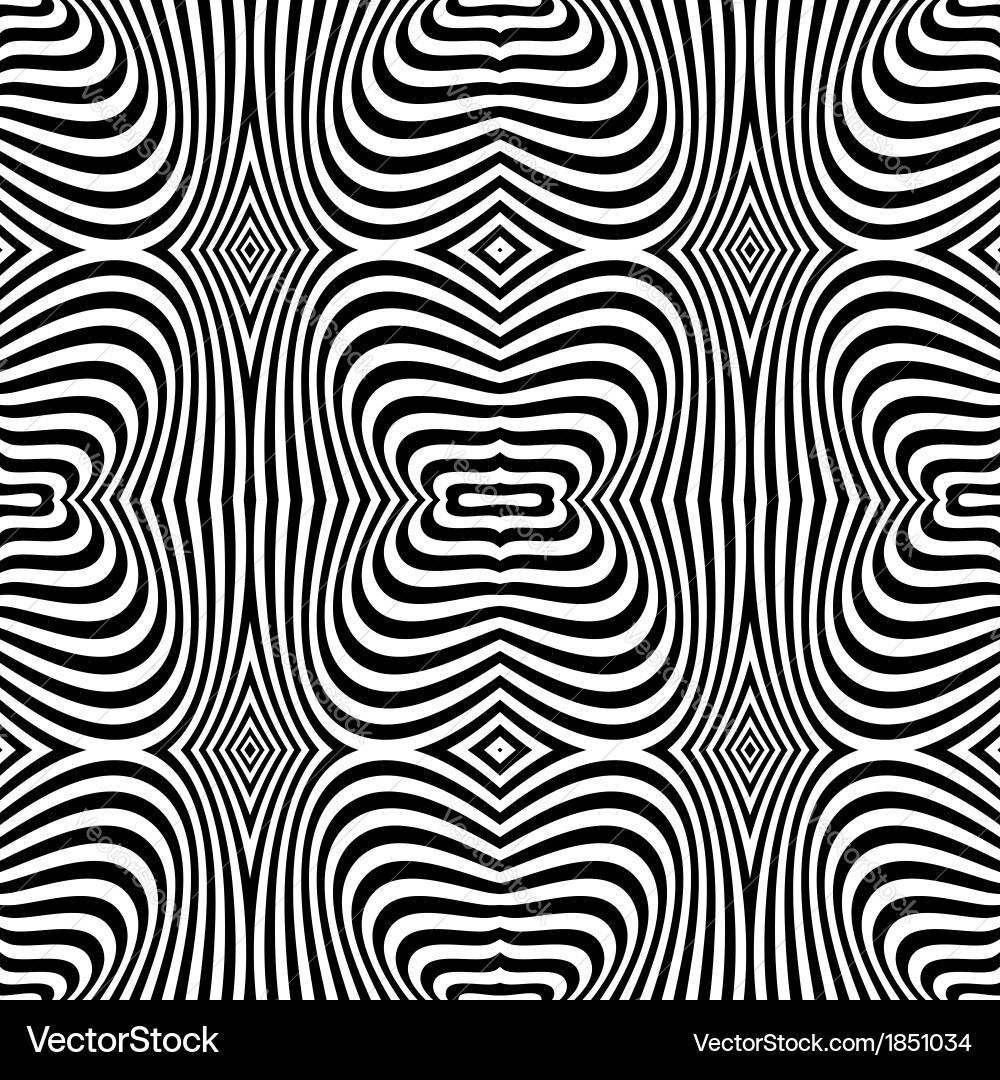 Nahtlose op Art Muster Lizenzfreies Vektorbild