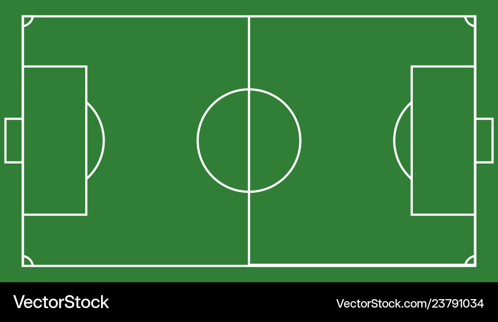 Soccer field football Royalty Free Vector Image