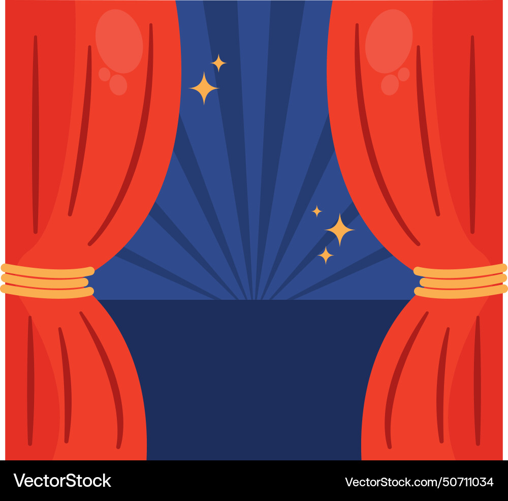 Theater stage design Royalty Free Vector Image
