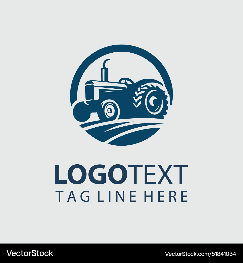 Tractor logo Royalty Free Vector Image - VectorStock