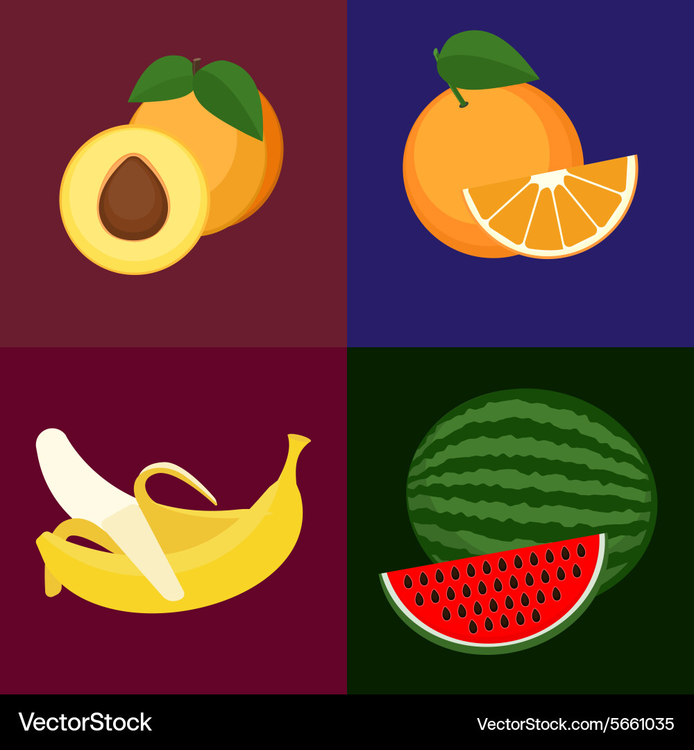 Fruits Royalty Free Vector Image - VectorStock