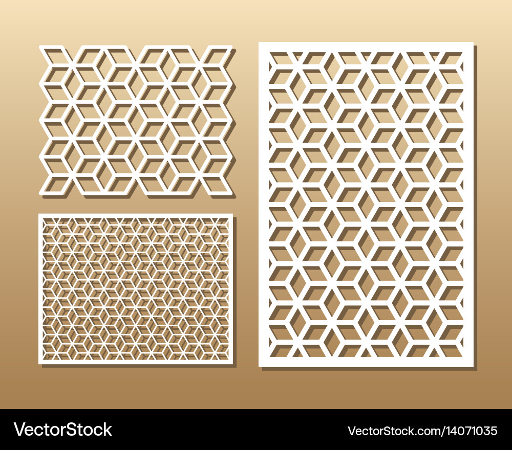 Laser cut panel Royalty Free Vector Image - VectorStock
