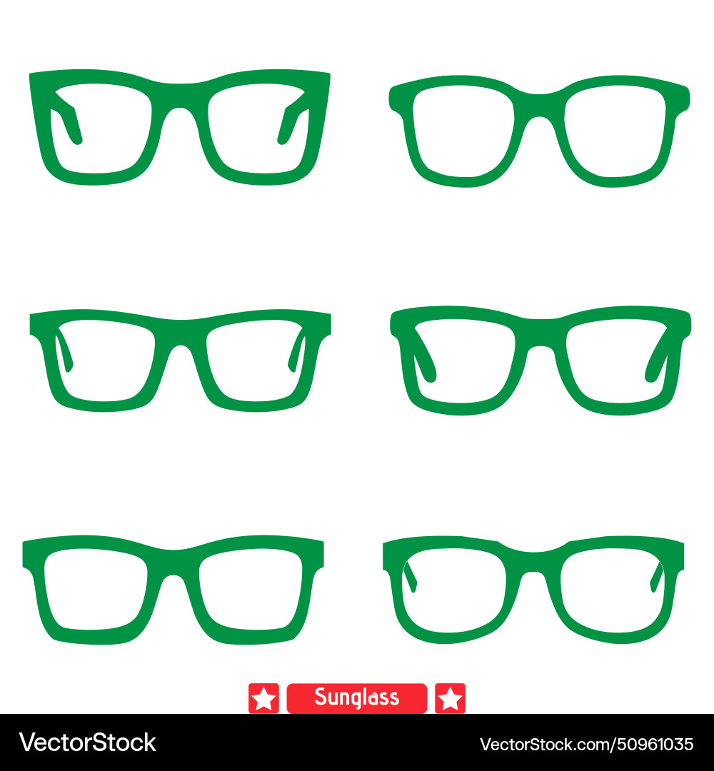 Professional sunglass pack business casual Vector Image