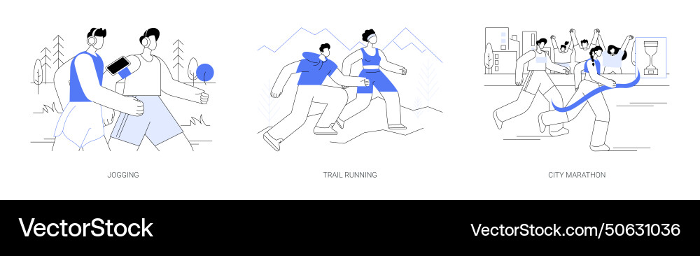 Active lifestyle isolated cartoon Royalty Free Vector Image