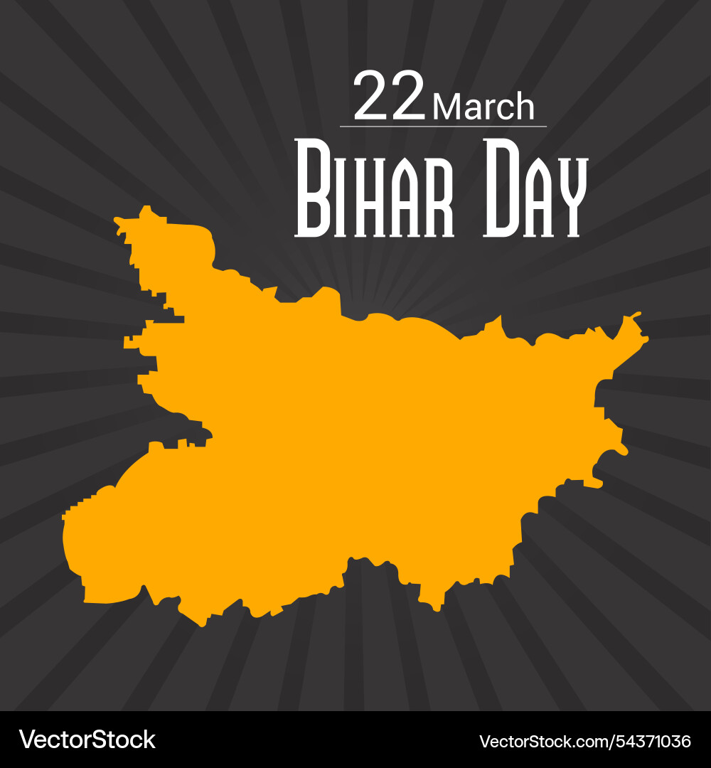 Bihar diwas Royalty Free Vector Image - VectorStock