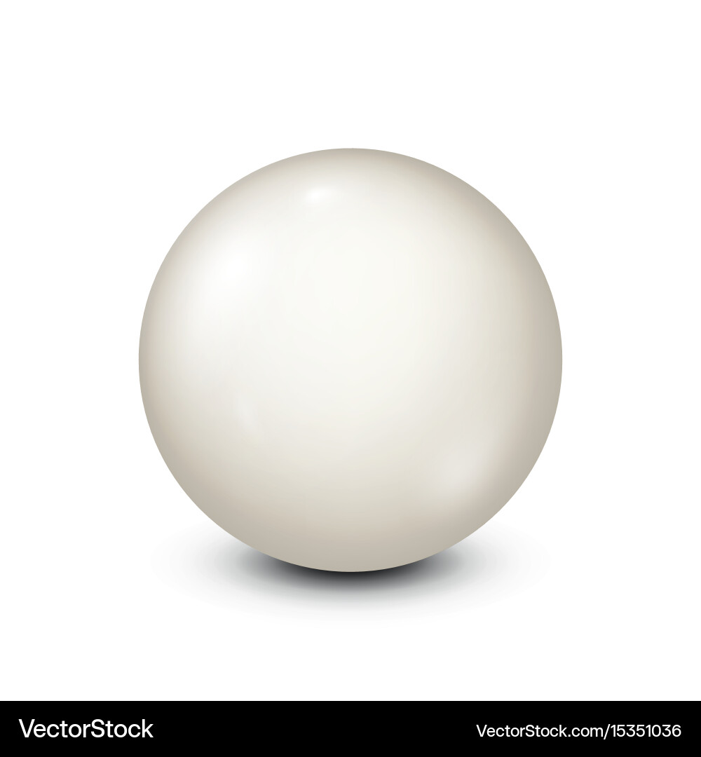 Billiard white pool ballsnooker Royalty Free Vector Image
