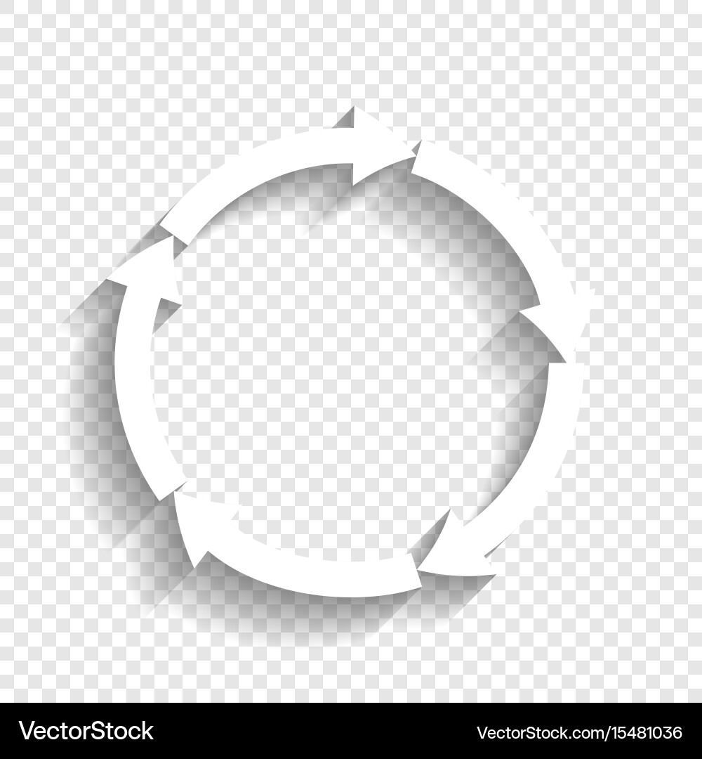 Circular Arrows Icon - Stop Sign Royalty Free Vector Image