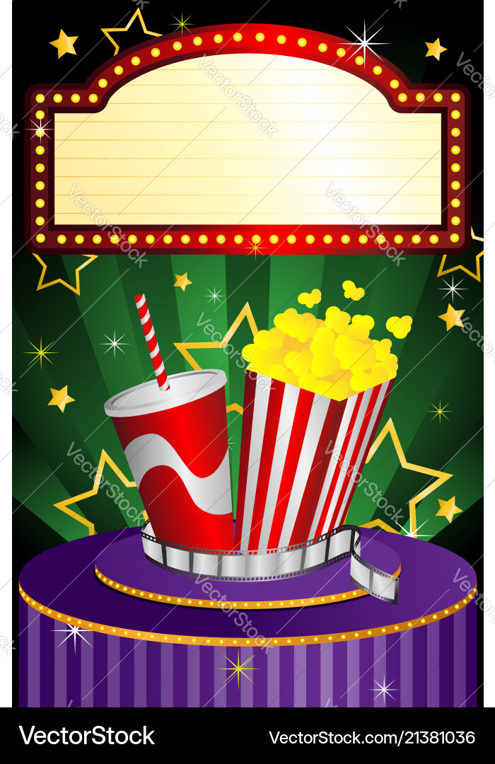 Movie theater background Royalty Free Vector Image