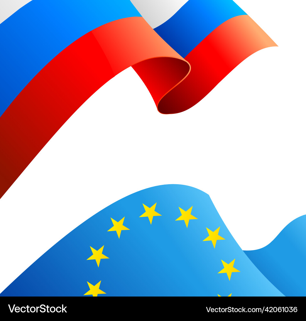 Realistic detailed 3d russian federation Vector Image
