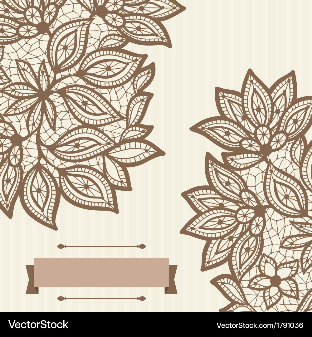 Vintage Lace Texture Royalty Free Vector Image