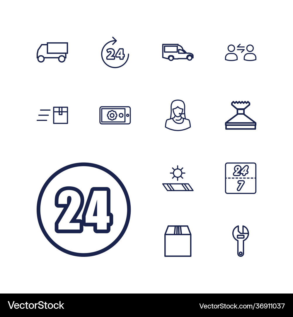 13 Service-Symbole Lizenzfreies Vektorbild - VectorStock