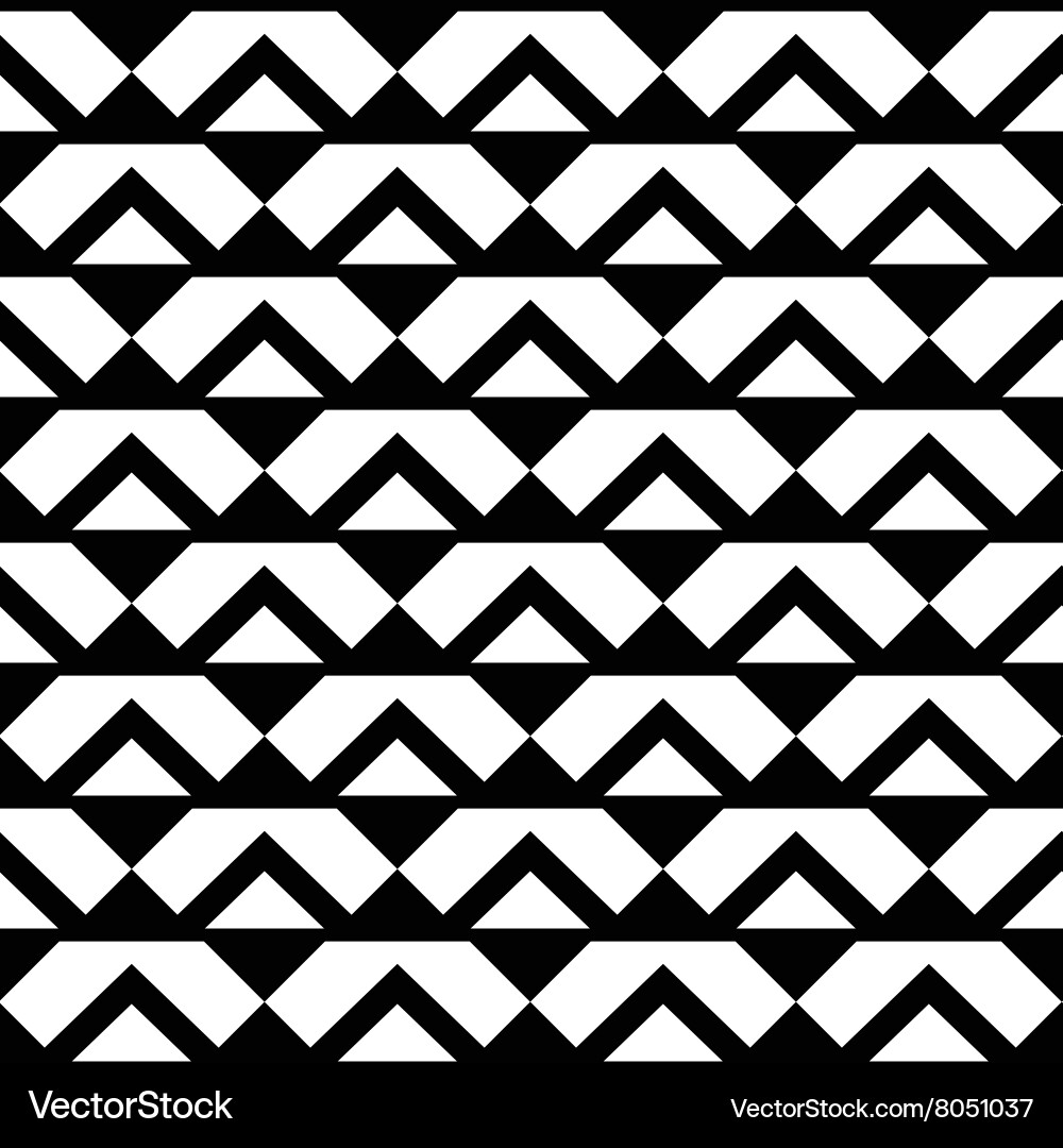 Abstract white black triangle pattern Royalty Free Vector