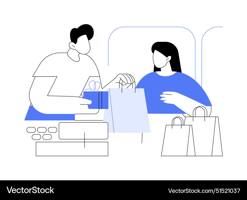 Gift with purchase isolated cartoon Royalty Free Vector