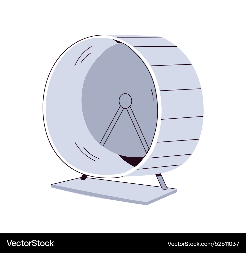 Hamster wheel endless cycle symbol eternal Vector Image