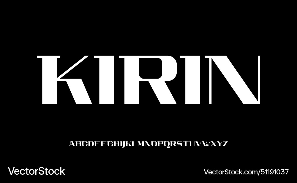 Modern futuristic alphabet font Royalty Free Vector Image