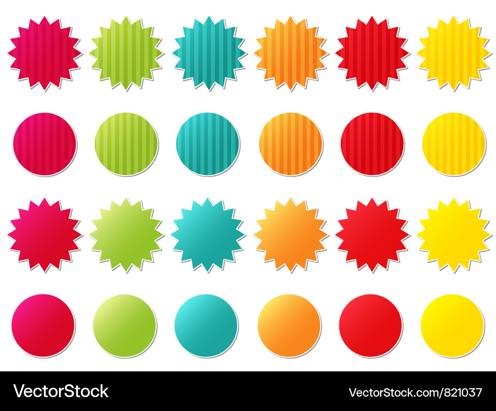 Sale stickers Royalty Free Vector Image - VectorStock