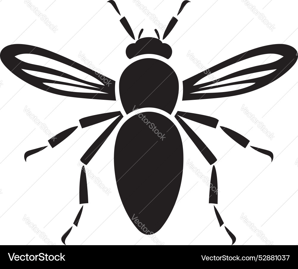 Silent destroyers logo termites in form Royalty Free Vector