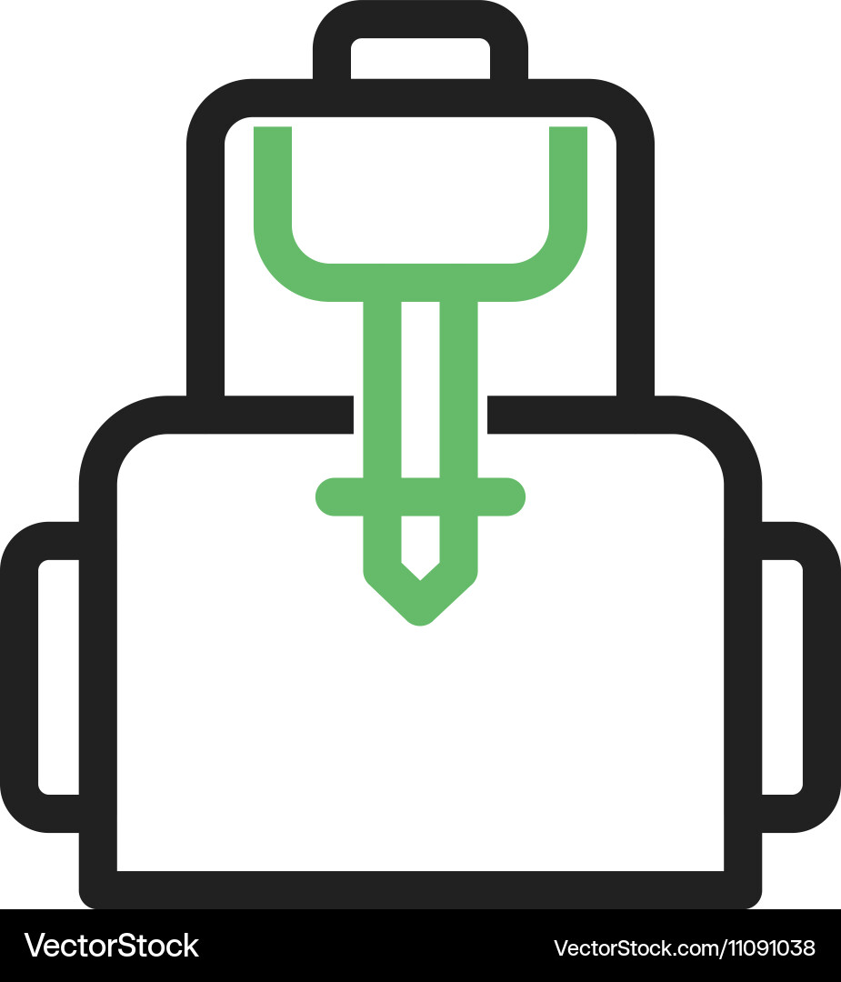 Bag pack Royalty Free Vector Image - VectorStock