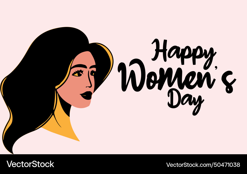 Happy International Womens Day Royalty Free Vector Image
