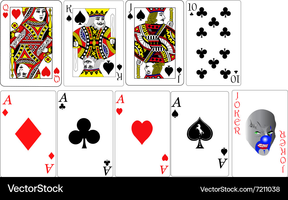 Playing Cards Set Royalty Free Vector Image - VectorStock