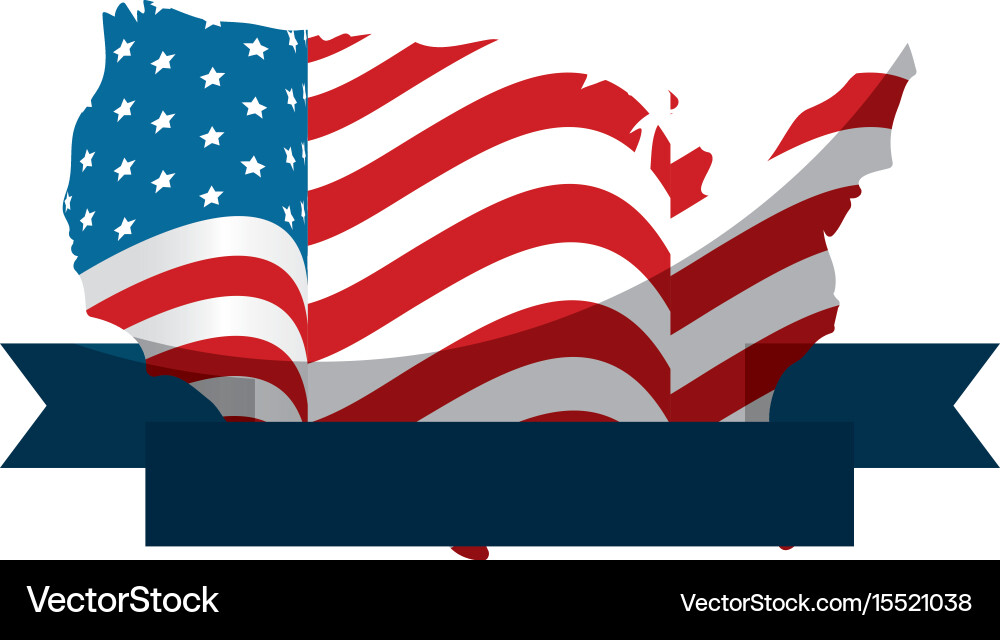 Usa country map icon Royalty Free Vector Image